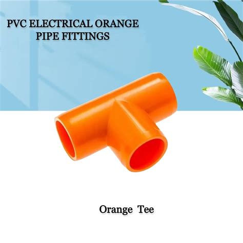 Pvc Electrical Orange Fittings Male Adaptor Tee Coupling Eibow