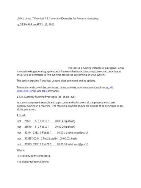 Dba Important Linux Commands Pdf Regular Expression Filename
