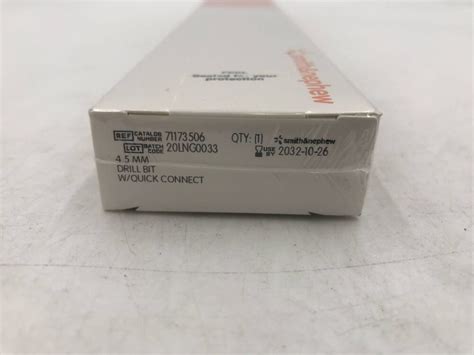 Smithandnephew 71173506 Drill Bit W Quick Connect 4 5mm X Gb Tech Usa