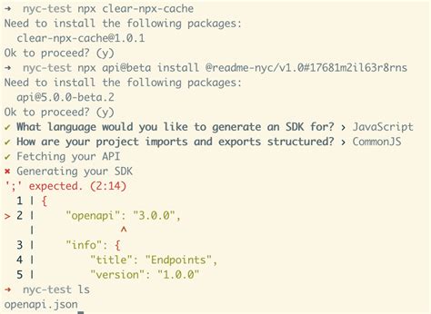 Weird Error When Installing An SDK Issue Readmeio Api GitHub