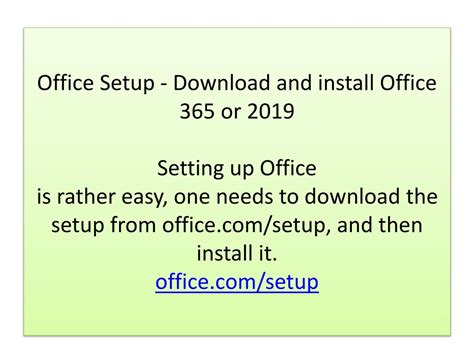 PPT Office Com Setup Activate Popular Microsoft Office Apps Install MS Office PowerPoint
