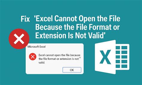 Fix “excel Cannot Open The File Because The File Format Or Extension Is