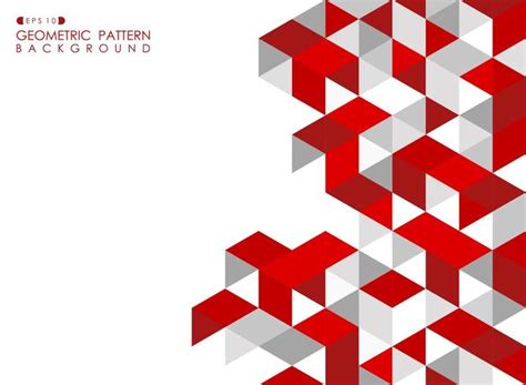 Abstract Red Geometric Background With Polygonal Triangles 678389 Vector Art At Vecteezy
