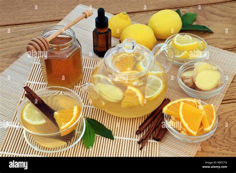 Flu And Cold Remedy Herbal Medicine Ingredients With Ginger Cinnamon
