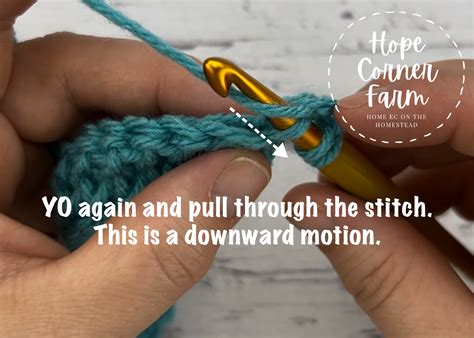 How To Front Loop Double Crochet Stitch Hope Corner Farm