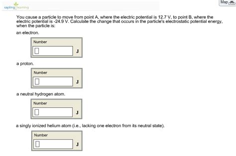 Solved You Cause A Particle To Move From Point A Where The Chegg Com