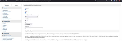 Custom Currency Conversion