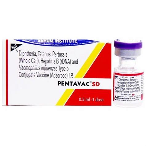 Pentavac Sd Vaccine 05 Ml At Best Price In New Delhi Id 2855409490791