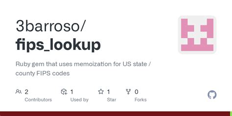 GitHub 3barroso Fips Lookup