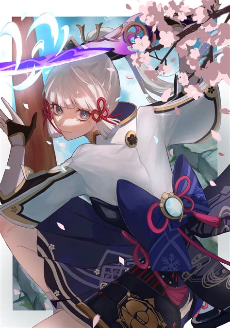 Kamisato Ayaka Genshin Impact Drawn By Tubakkkki Danbooru