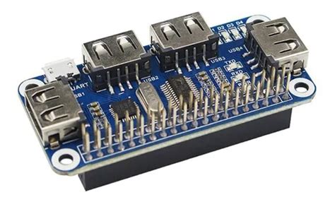 Hub Hat Usb 4 Portas Para Raspberry Pi Frete Grátis