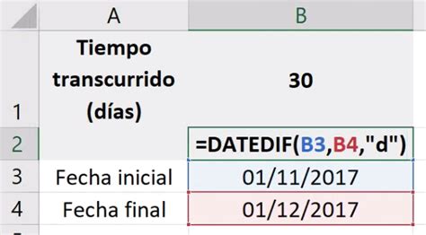 Función Datedif Sifecha En Excel Business Intelligence Mx