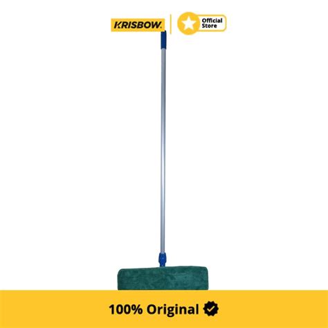Jual Krisbow Alat Pel Flat Mop Microfiber Dengan Tangkai 40 Cm Shopee