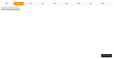 React Tabs Scrollable With Custom Navigation Buttons Codesandbox