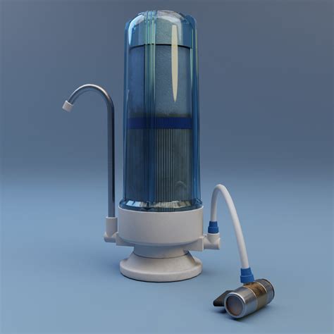 3d Model Water Filter Vr Ar Low Poly Cgtrader