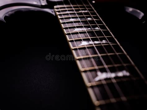 Fretboard Of Modern Electric Guitar Stock Image Image Of Equipment