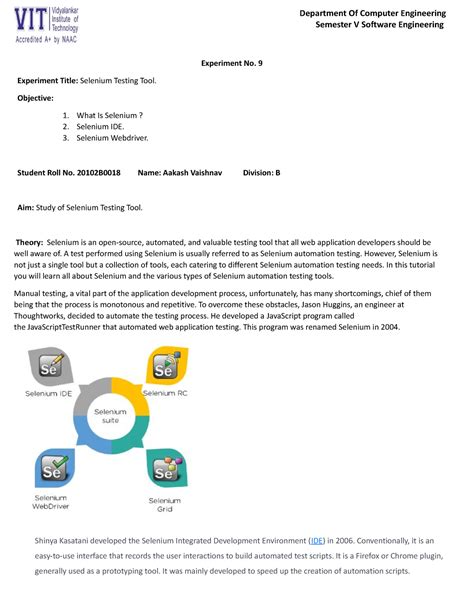 Se Exp9 2010 2 A0015 Department Of Computer Engineering Semester V