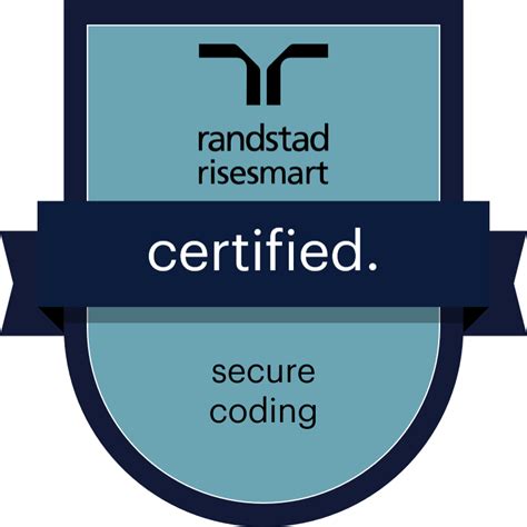 Randstad Risesmart Secure Coding Certification Credly