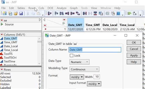 Solved Cannot Rename Columns By Select And Click In Jmp15 Jmp User Community