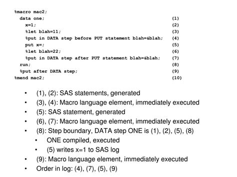 ppt sas code and macros how they interact powerpoint presentation