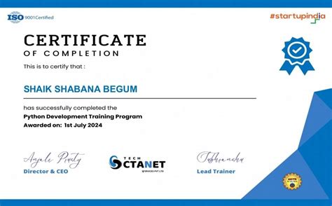 Shaik Shabana Begum On Linkedin Python Octanet