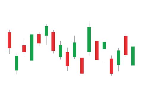 Stock Market Bar Graph Candlestick Chart Finance Trade Data Vector Illustration