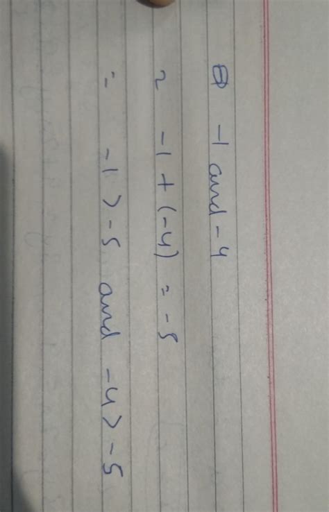 Write A Pair Of Integers Whose Sum Gives An Integer Smaller Than Both