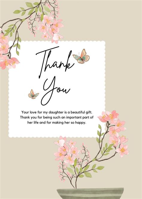 Thank You For Loving My Daughter 85 Ways To Say Thanksfully