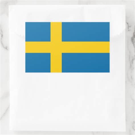 Flag Of Sweden Rectangular Sticker Zazzle