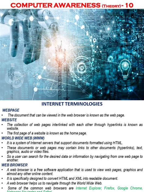 Computer Theory 10 To 12 Pdf Computer Network World Wide Web