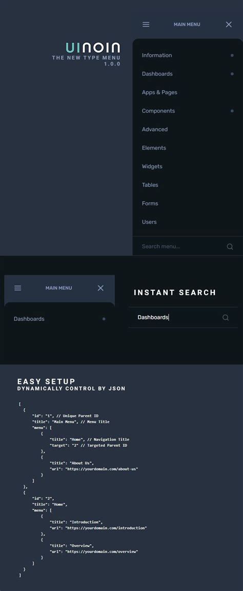 Uinoin Jquery New Type Json Menu Code Market