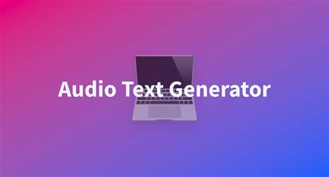 Audio Text Generator A Hugging Face Space By Zulqarnainkh