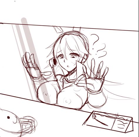 Rule 34 1girls Breasts Breasts Against Glass Camera Cat Battle Cats