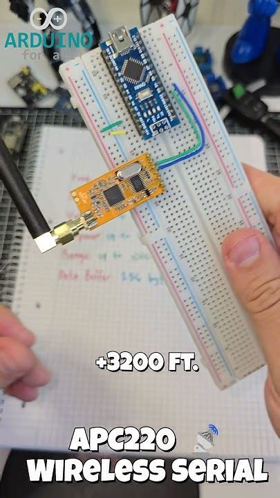 🔴 Apc220 Wireless Serial Module With Arduino And Node Red Long Range