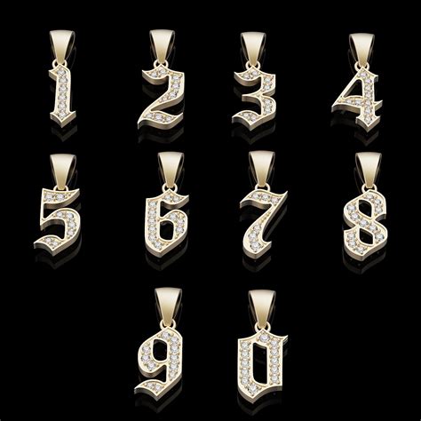Stl File Numbers Pendants 🔢・3d Printable Model To Download・cults