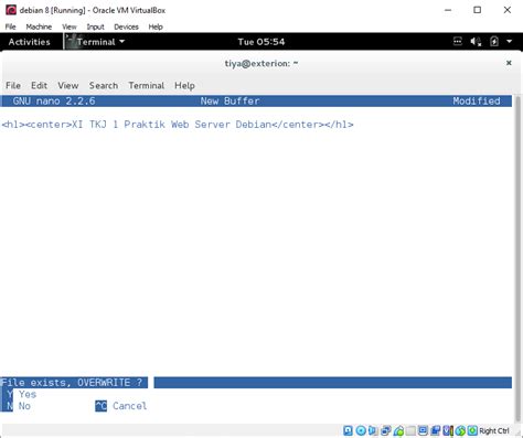Konfigurasi Web Server Debian 8