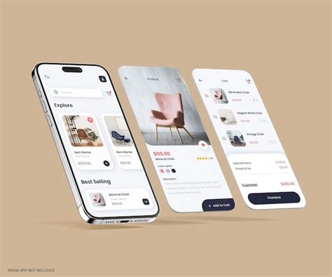 Premium Psd App Interface Mockup On Phone Screen