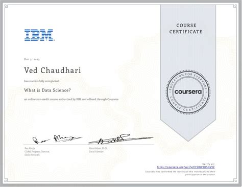 ved chaudhari on linkedin coursera datascience machinelearning ai