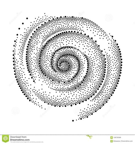 Abstract Black And White Spiral Pattern