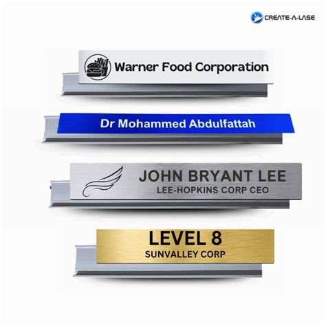 Door Sign 25mm High Customisable With Extrusion