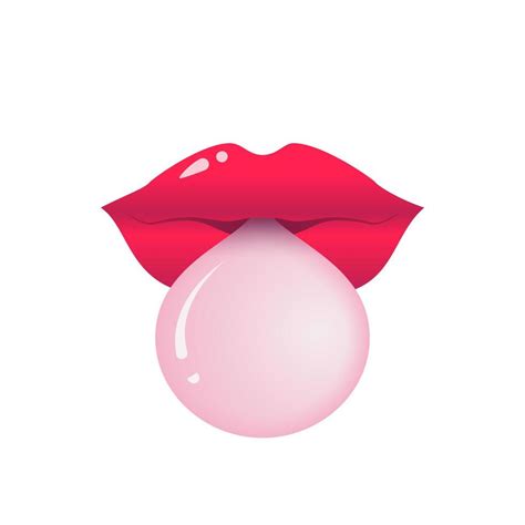 Blowing Bubble Gum Clip Art