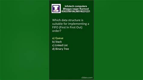 6 c and ds technical mcqs infotech computers dr s prem kumar ph