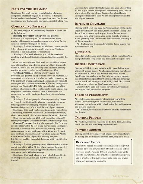 The Leader V11 Bringing The Warlord To 5e Runearthedarcana