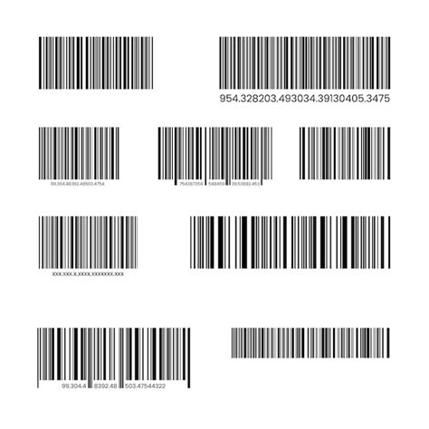 Código De Barras Vetor Premium