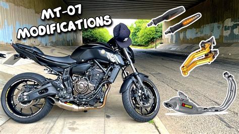 My Yamaha Mt 07 Modifications My Must Have Mods Youtube