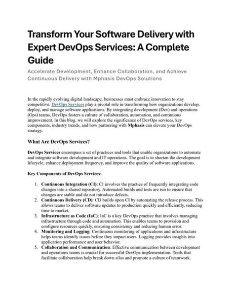 devops test automation services pdf