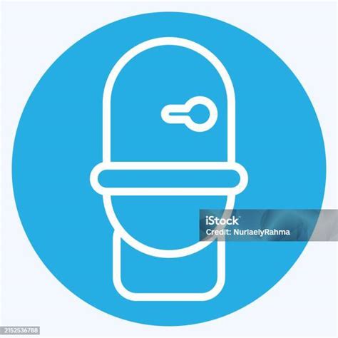 아이콘 화장실 위생 기호와 관련이 있습니다 파란 눈 스타일 심플한 디자인 일러스트레이션 거실에 대한 스톡 벡터 아트 및 기타