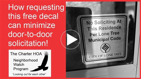 Controlling Door To Door Solicitation By Signing Up For Your Official