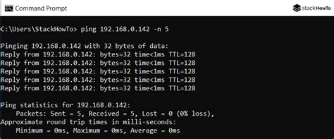 How To Ping Ip Address In Cmd Stackhowto