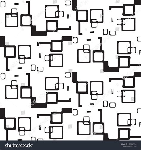 Simple Black White Vector Illustration Abstract Stock Vector Royalty Free